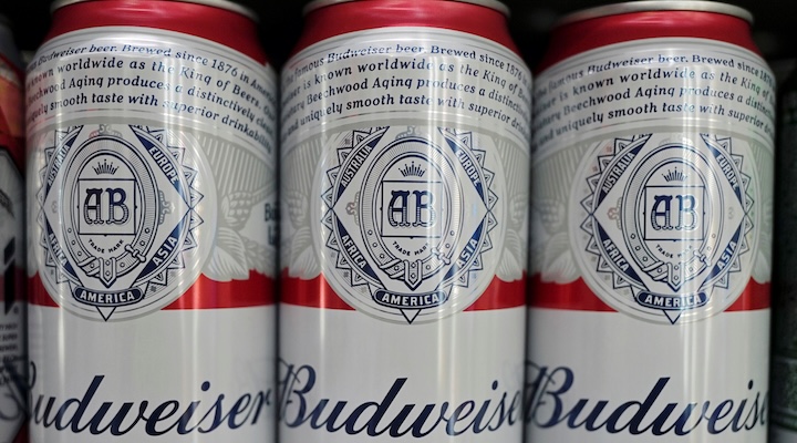 Budweiser parent reports first-quarter profit surge on margin growth ...